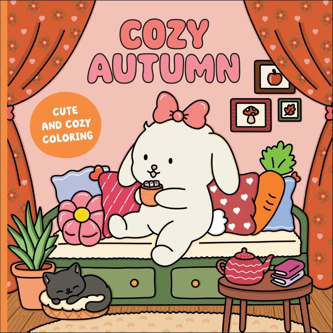 Cozy Autumn (TPB) A Cute & Cozy Coloring Book | AshAveComics.com