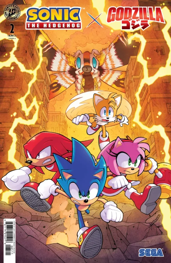 Sonic the Hedgehog x Godzilla #2 Cvr A (Lawrence) | AshAveComics.com