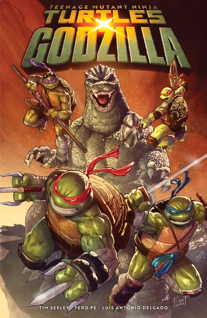 Teenage Mutant Ninja Turtles x Godzilla | AshAveComics.com